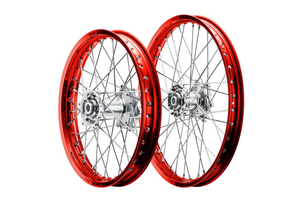 Excel Felgensatz Haan Wheels | Motocross Felgen | Rot – Gold